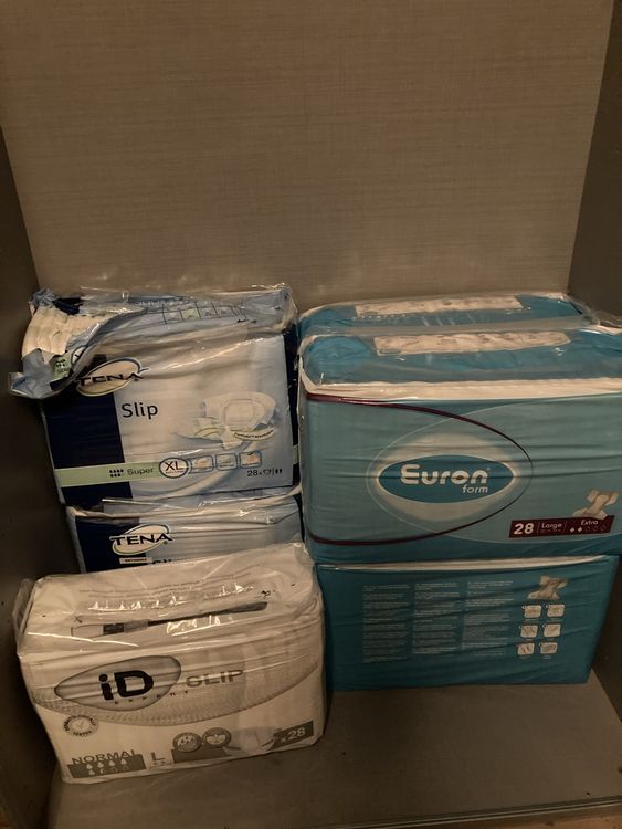 Inkontinenzmaterial, Windeln, Tena, Euron, ID Slip, diverse (Neu ...