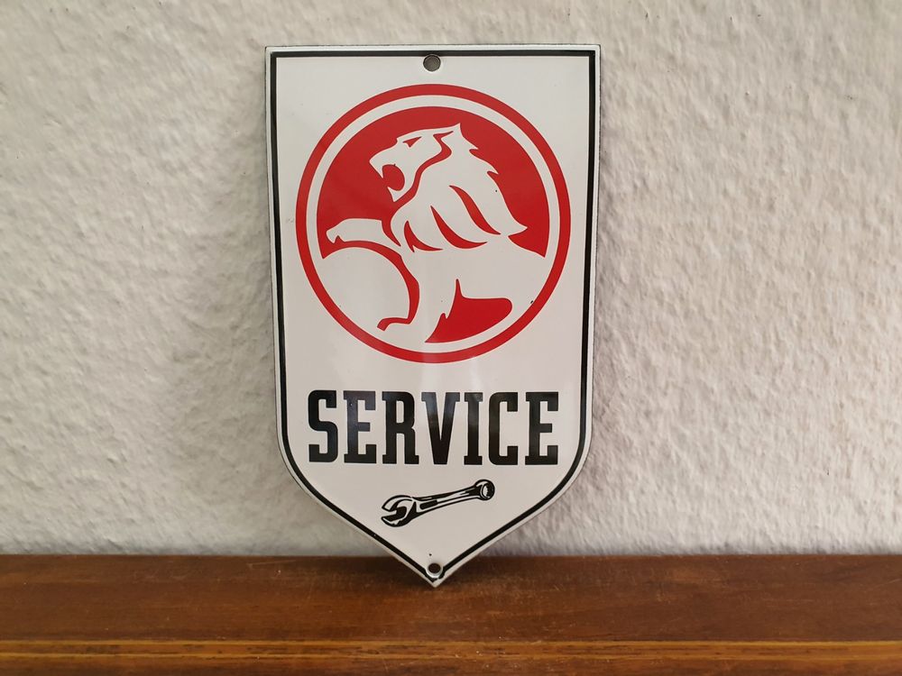 Emailschild Holden Service Logo Emaille Schild Reklame Retro (Neu ...