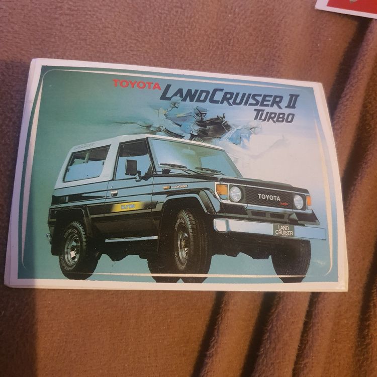 Autocollant stickers Toyota Land Cruiser II Turbo 10x15cm | Kaufen auf ...