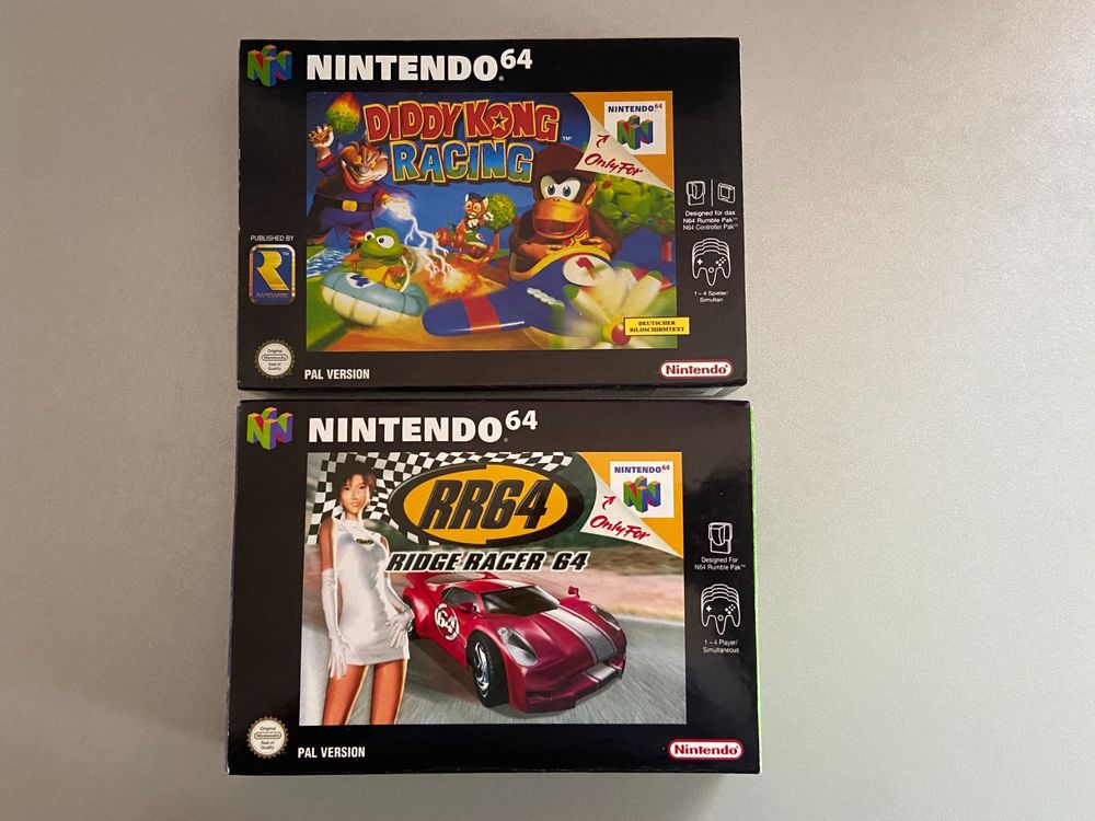 2 N64 Racing Games (Boxed) Diddy Kong Racing, Ridge Racer 64 | Kaufen ...