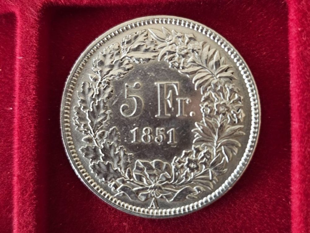 5.- Franken 1851 (Gebraucht) in Unterterzen für CHF 200 – mit Lieferung auf Ricardo kaufen