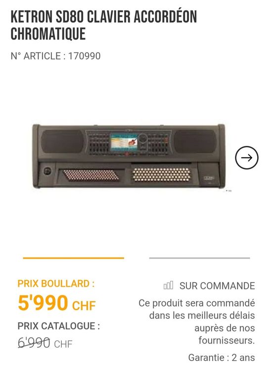 Ketron X8 SD80 Knopfgriff Keyboard ab 1.- (Gebraucht) in für CHF 719 – nur Abholung auf Ricardo ...