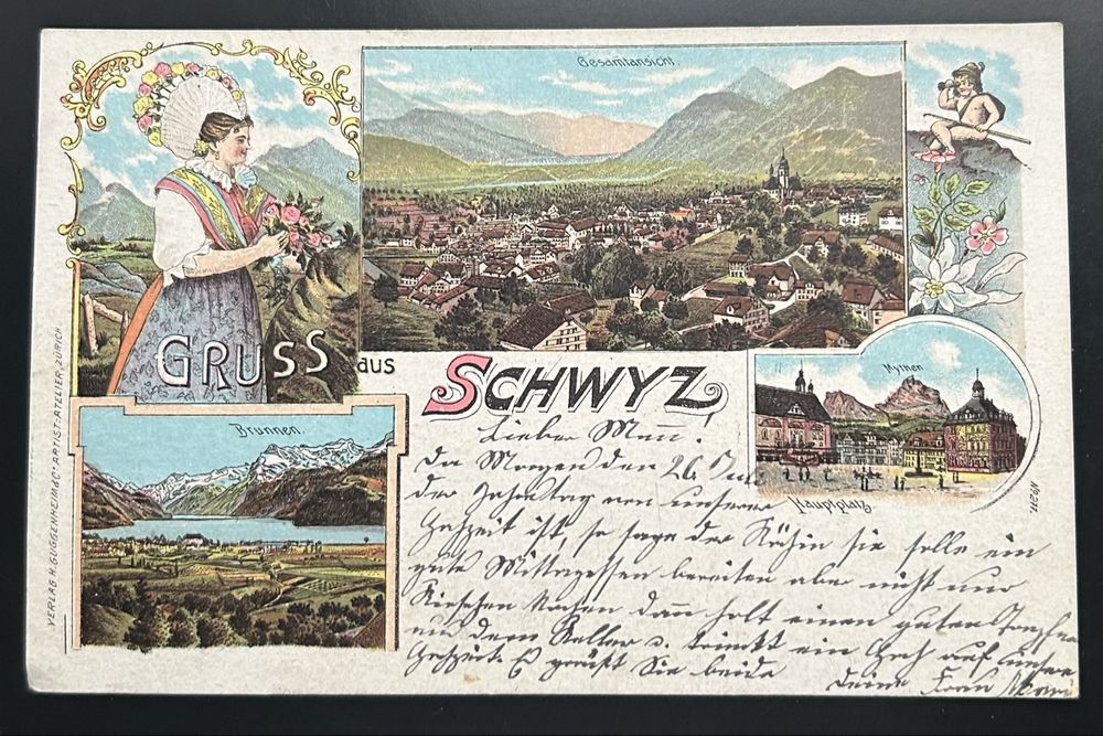 Gruss aus Schwyz Litho (Gebraucht) in Horw für CHF 18 – mit Lieferung auf Ricardo kaufen
