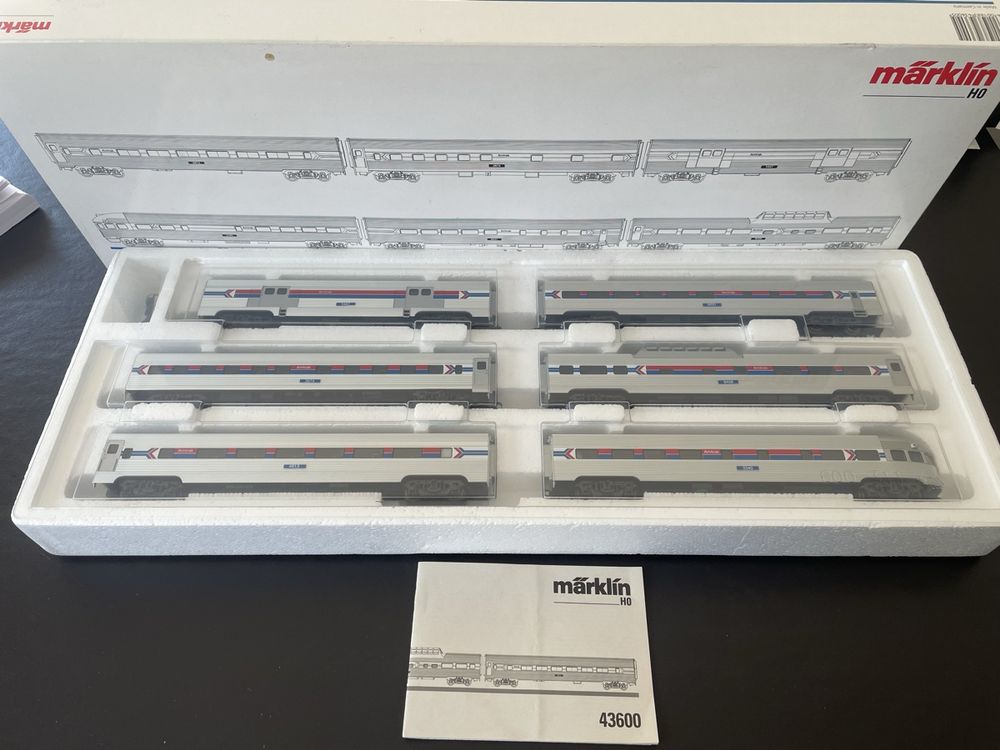 Märklin H0 43600 Amtrak Streamliner Wagen-Set (Gebraucht) in ...