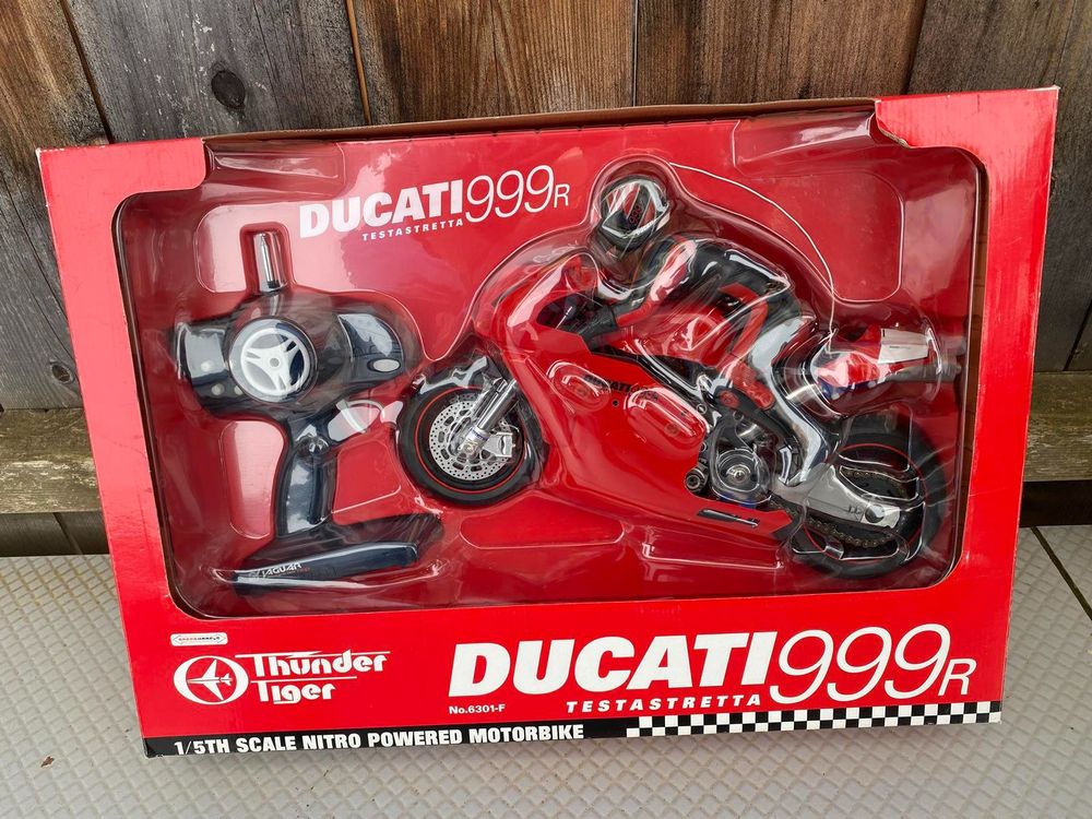 Ducati 999R Testastretta - Thunder Tiger RC Motorrad 1:5 OVP (Gebraucht ...
