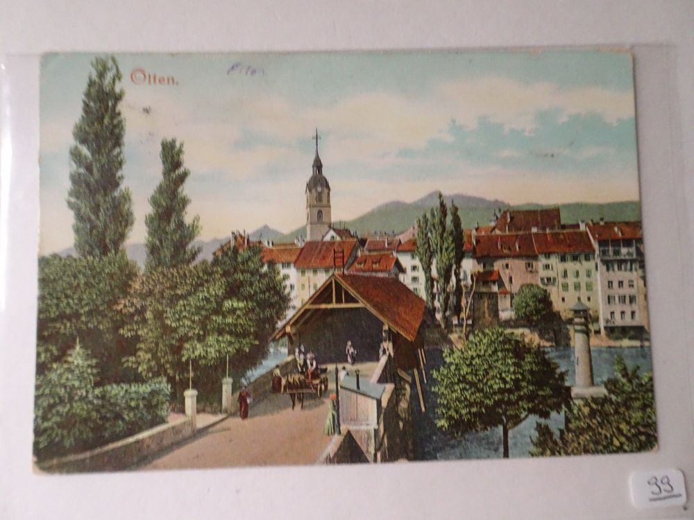 AK OLTEN AAREBRÜCKE MIT KUTSCHE (Gebraucht) in Schönenwerd für CHF 6 – mit Lieferung auf Ricardo ...