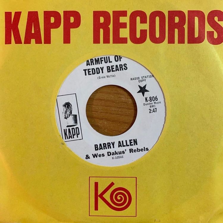 Barry Allen & Wes Daus' Rebels - Armful Of Teddy Bears /1967 (Gebraucht) in für CHF 3.9 – mit ...