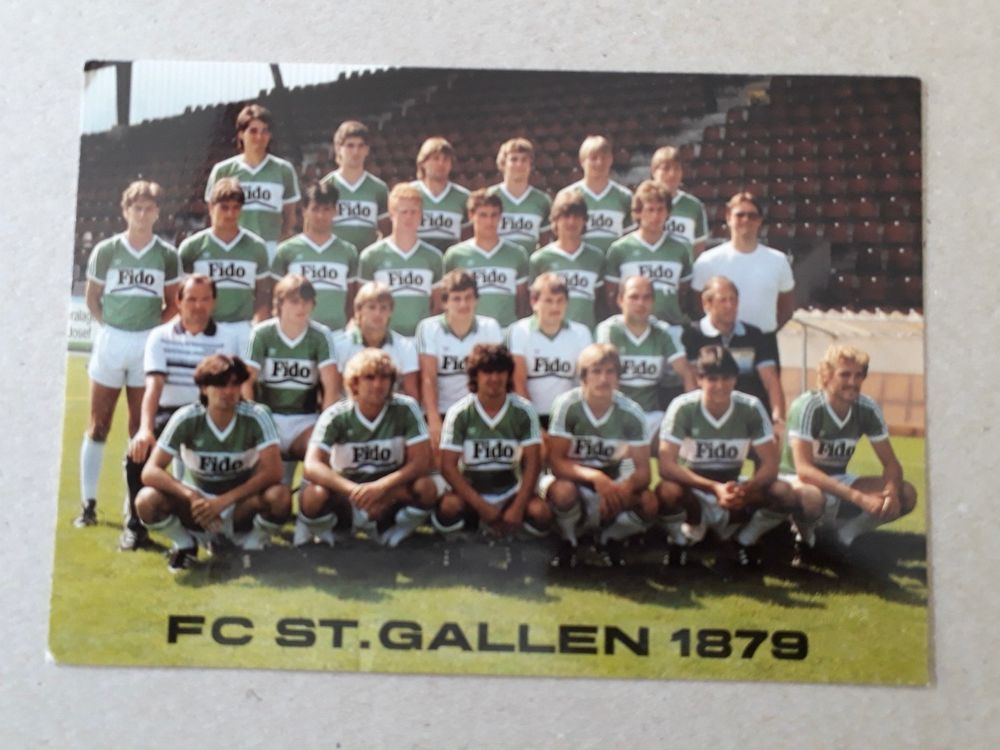 Mannschaftskarte FC St. Gallen 1983/84, FCSG | Kaufen auf Ricardo