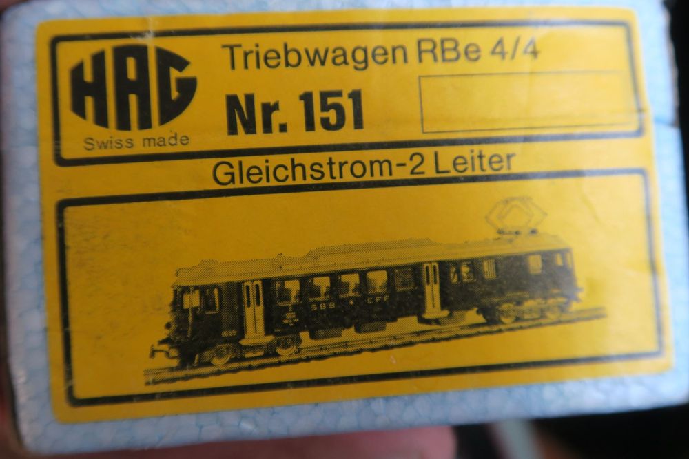 HAG Triebwagen RBe 4/4 Nr.151 (Gebraucht) in Oberdorf BL für CHF 89 – mit Lieferung auf Ricardo ...