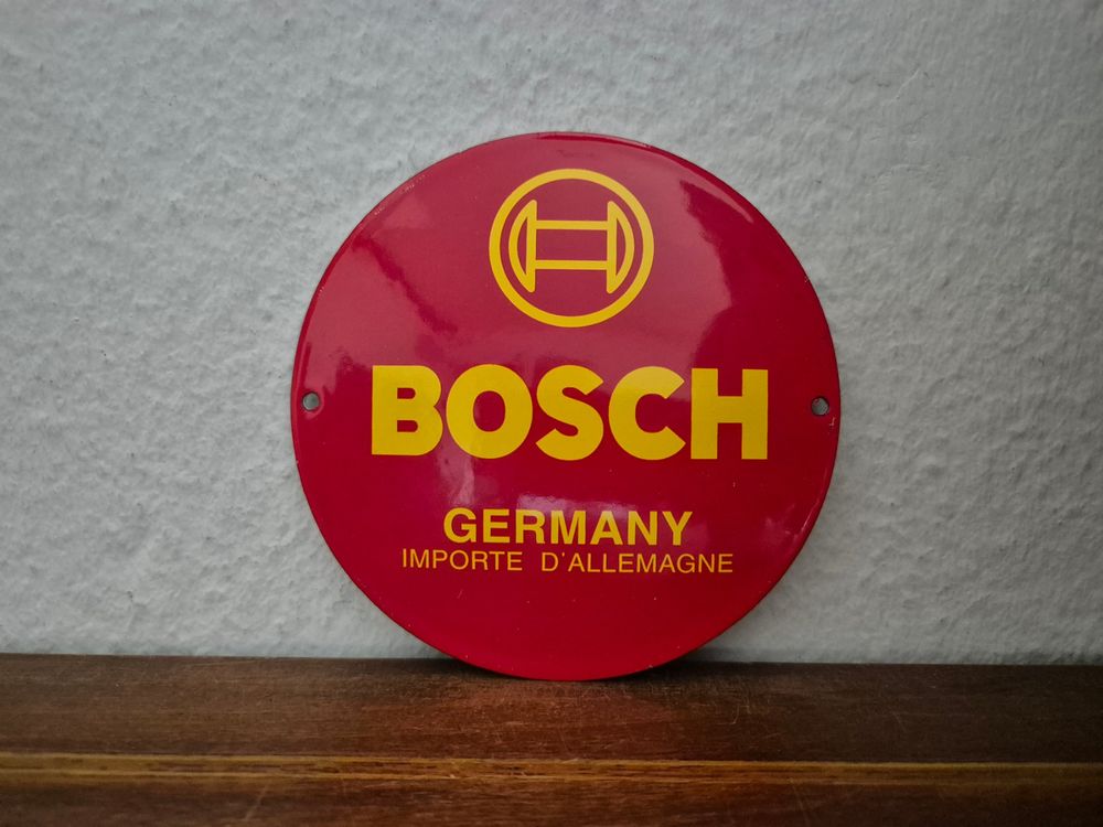 Emailschild Bosch Germany Logo Emaille Schild Reklame Retro (Neu ...