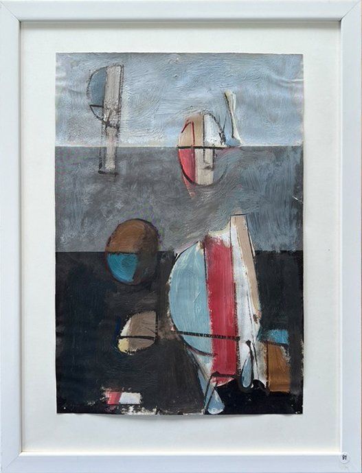 Walter Emil Müller. Abstraktion, 1947. Öl auf Papier (Gebraucht) in Zumikon für CHF 270 – mit ...