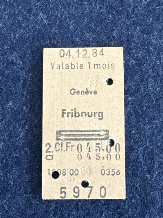 Billet CFF Ticket SBB (Gebraucht) in GRAND - LANCY für CHF 2 – mit ...