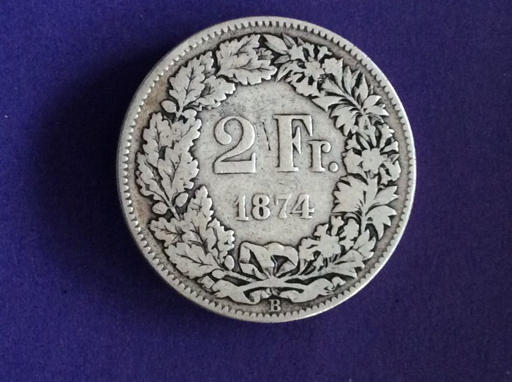 2 francs 1874 Rare | Kaufen auf Ricardo