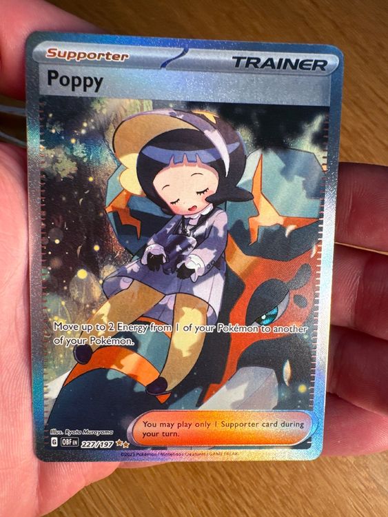 Pokemon Poppy SAR/SIR (2 gold stars) Obsidian Flames | Kaufen auf Ricardo