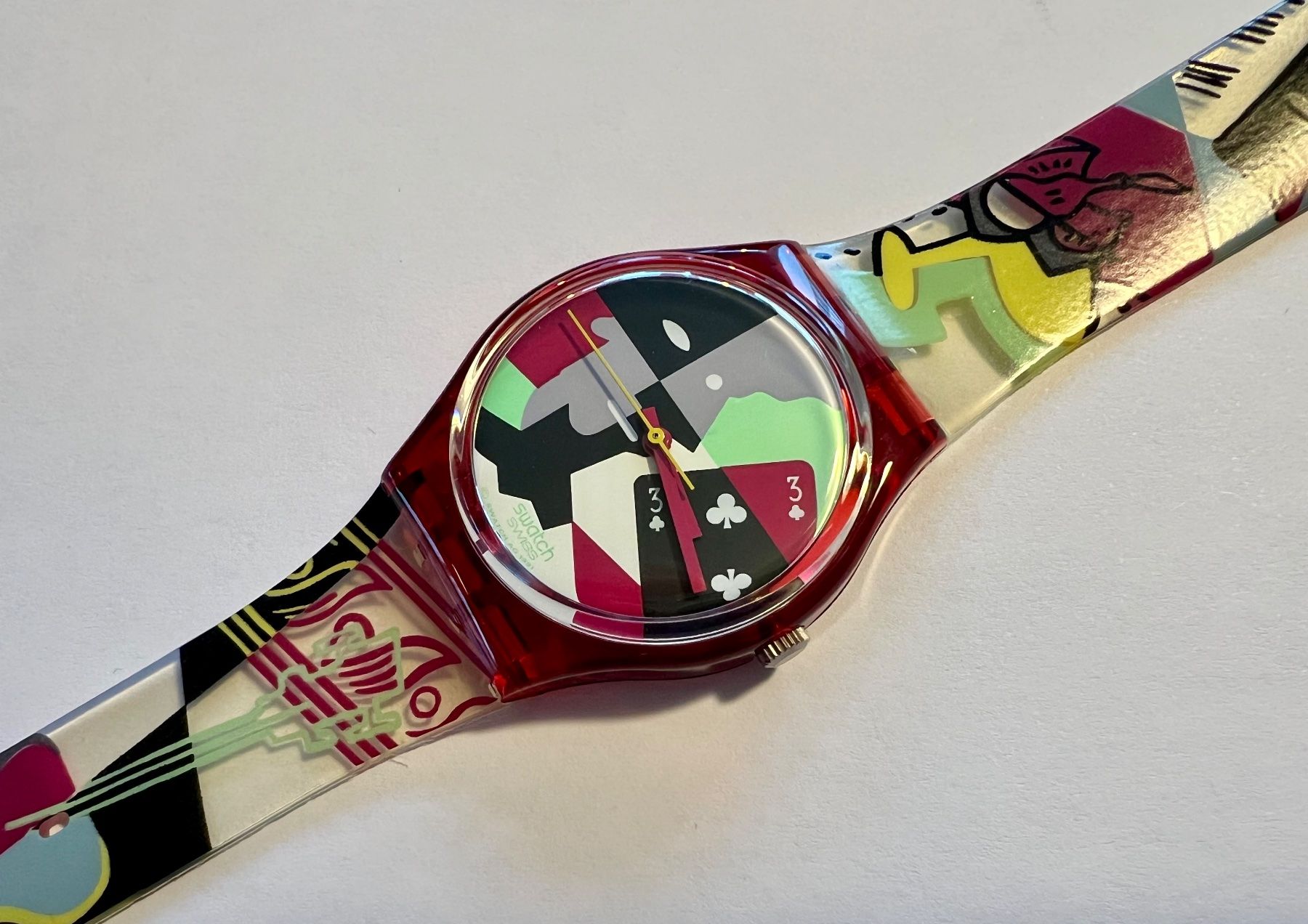 SWATCH GR 110 “CUBIST RAP” - Vintage (1991) (Neu und originalverpackt ...