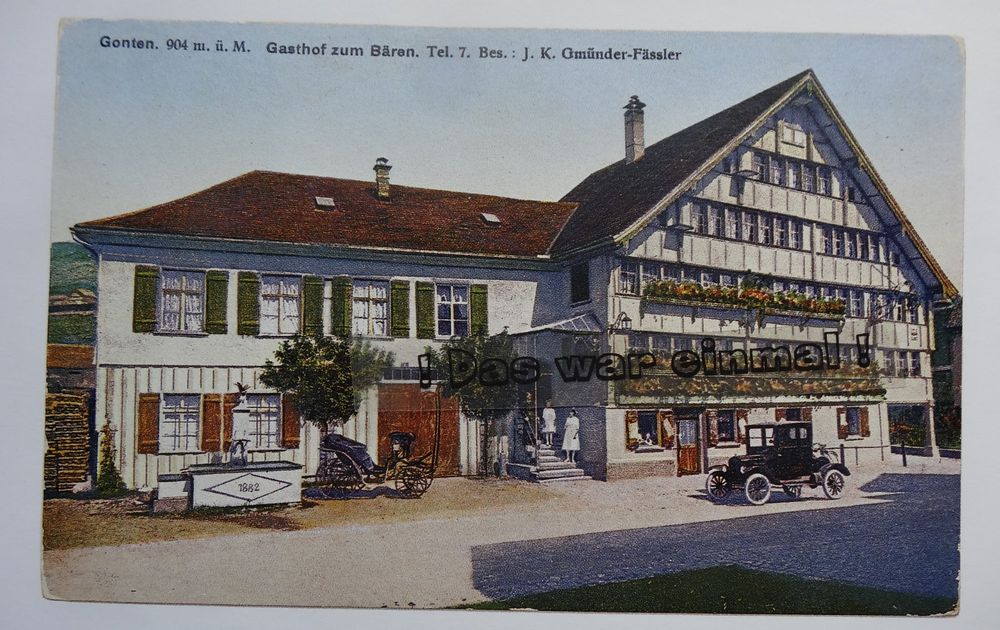 Appenzell Gonten Gasthof Bären anno dazumal | Kaufen auf Ricardo