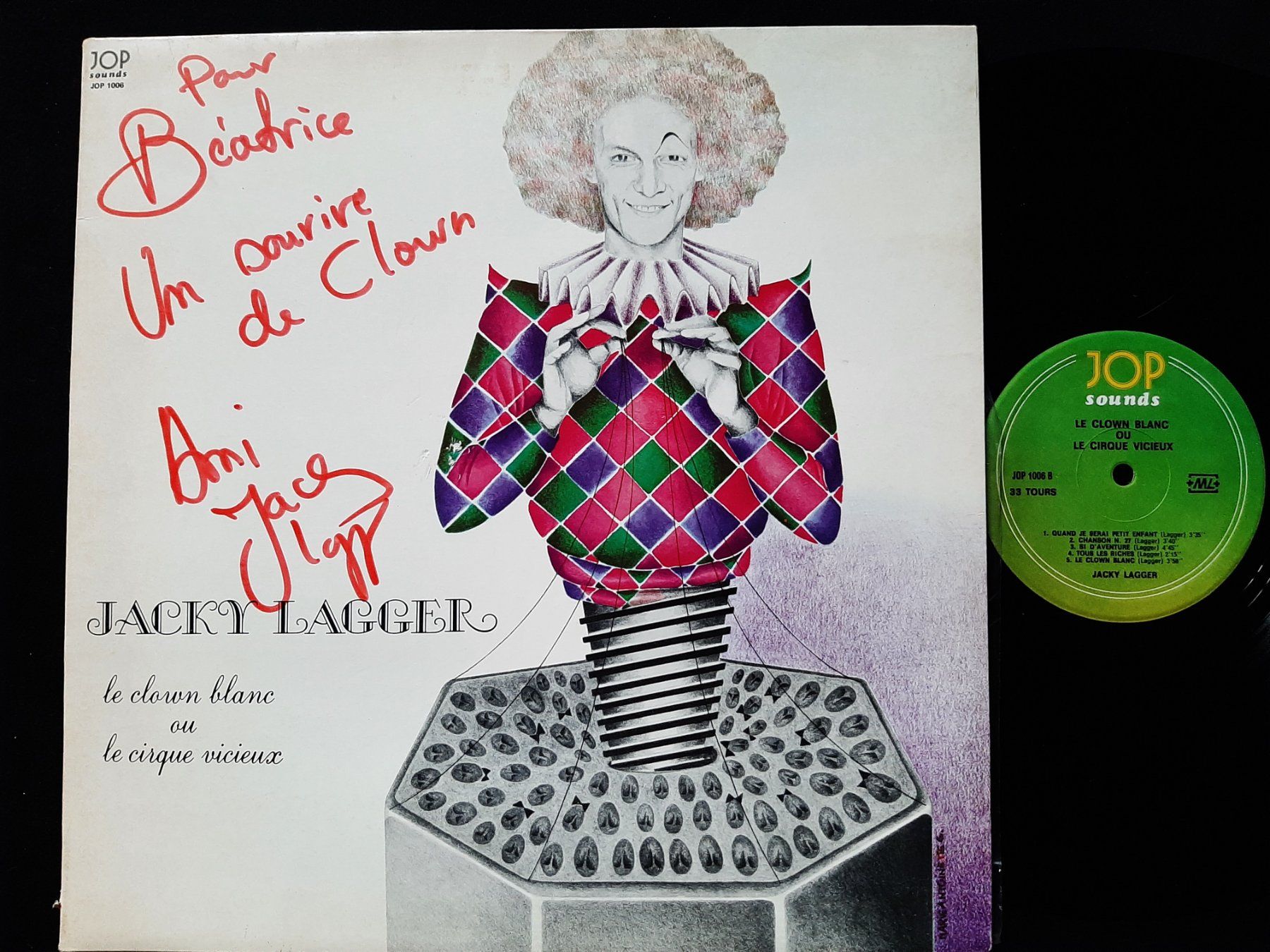 CH LP: Jacky Lagger: Le clown blanc ou le cirque vivieux (Gebraucht) in ...
