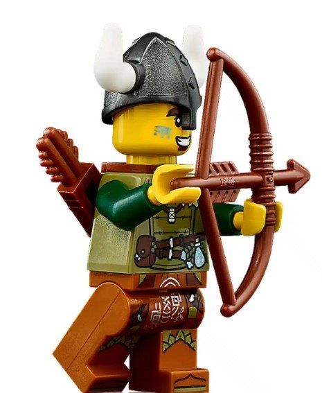 LEGO Minifigur Wikinger mit Bogen (aus Set 21343) (Neu (gemäss ...