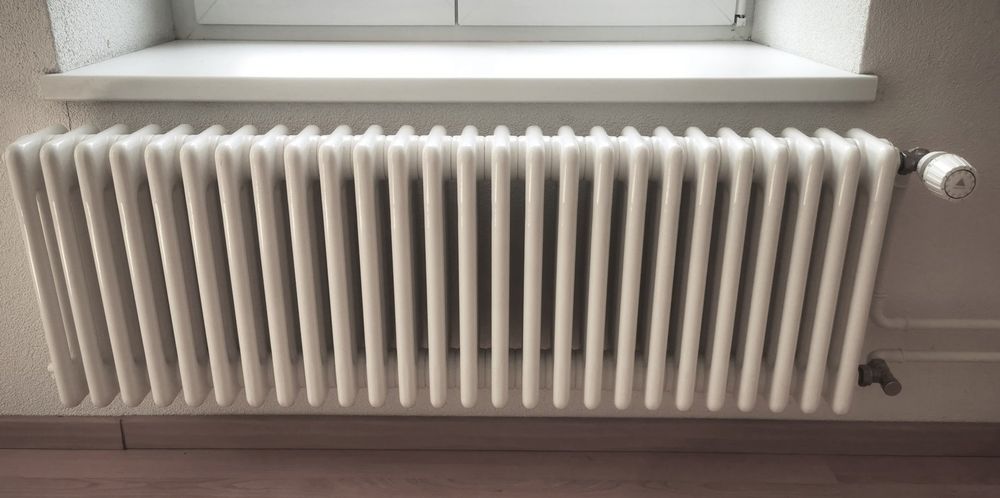 Radiator 120 x 40 x 14 cm mit Danfoss Temperaturregler (Gebraucht) in ...