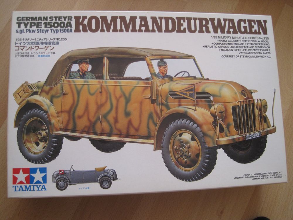 Kommandeur Wagen German Steyr Type Pkw 1500 A Tamiya 1:35 | Kaufen auf ...