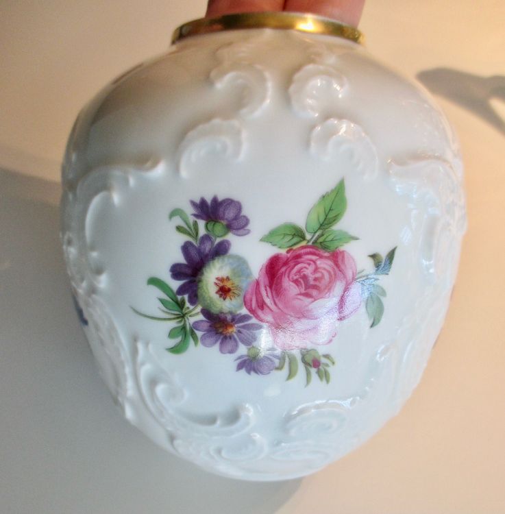 ROYAL Porzellan Vase Bavaria KPM Goldrand Handarbeit | Kaufen auf Ricardo