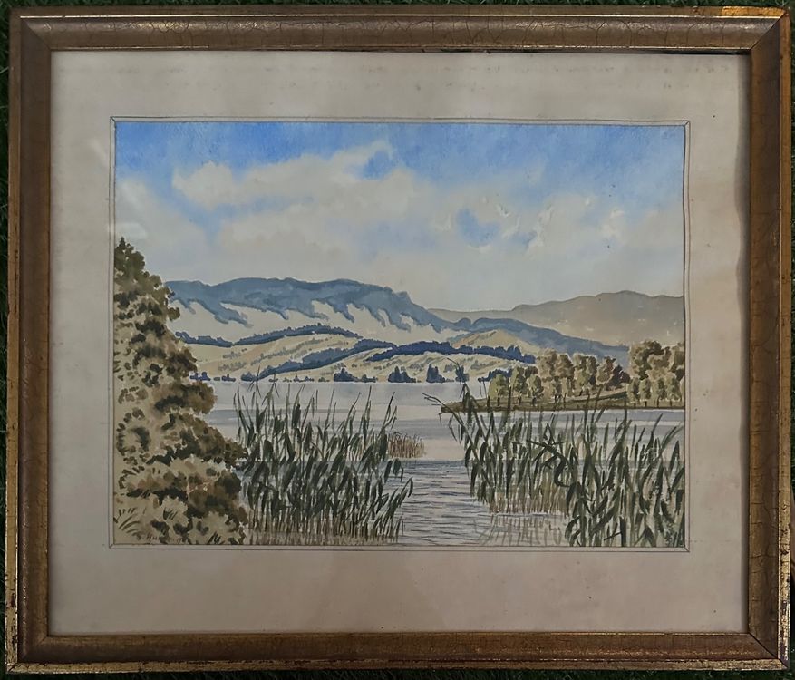 G.Huber Landschafts Aquarell Signiert (Gebraucht) in Hochdorf für CHF 5 ...