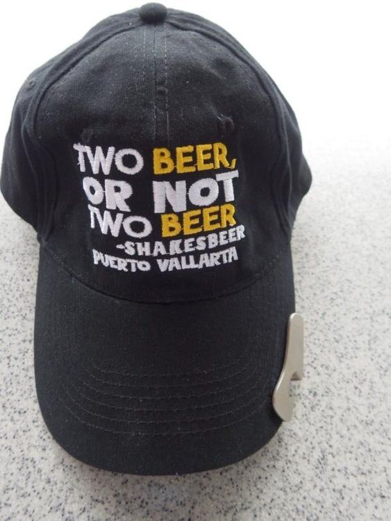 Cap schwarz, für Bierfans "Two Beer, or not two Beer" (Neu (gemäss ...