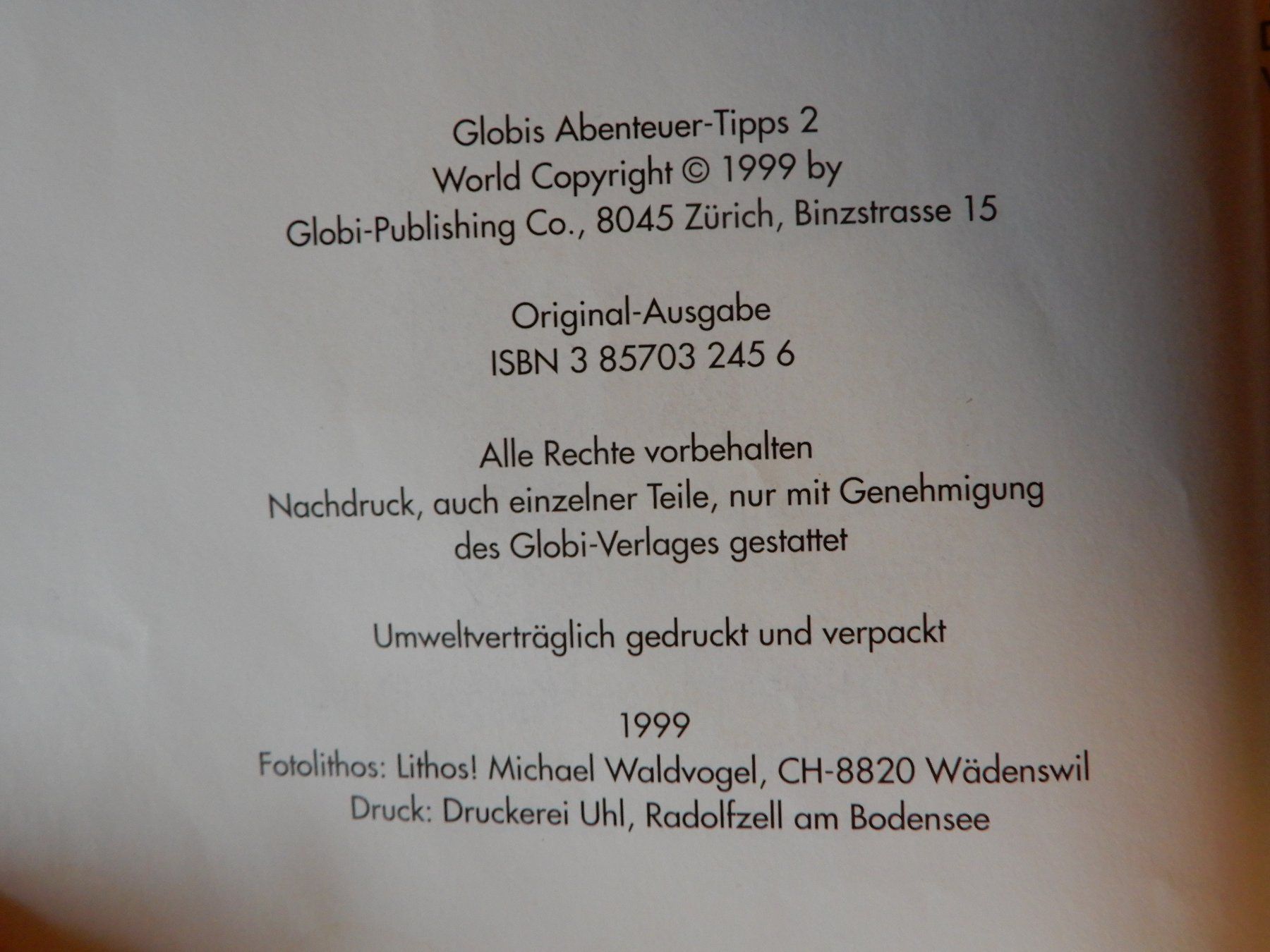 Globis Abenteuer-Tipps 2 - Original Ausgabe - unbemalt gut (Gebraucht ...