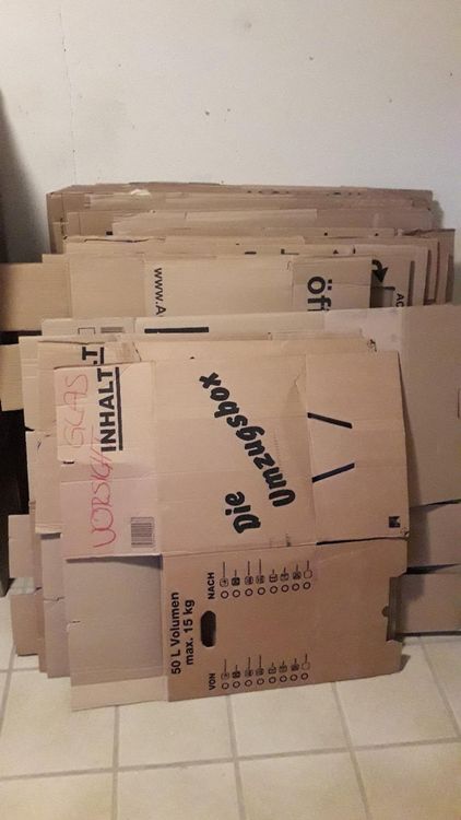 Wunderbar Gebrauchte Umzugskartons Zu Verschenken Ebenbild