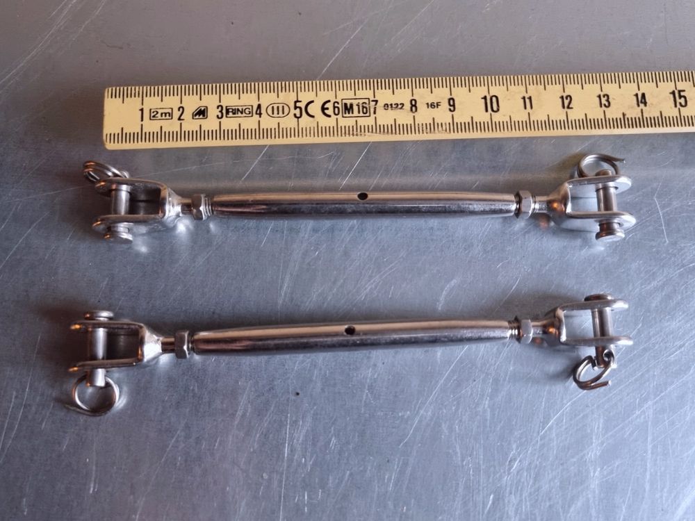 2x RIDOIR INOX SPANNSCHLOSSER SPANNSCHRAUBE EDELSTAHL (Neu (gemäss Beschreibung)) in Cully für ...