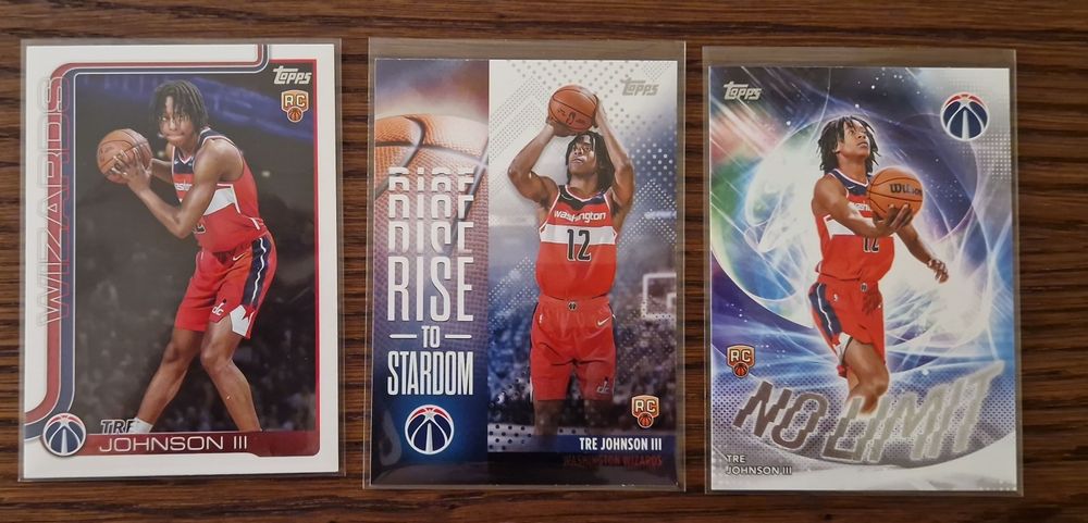 Topps Tre Johnson II Lot - Wizards Rookie Sammelkarten (Neu und ...
