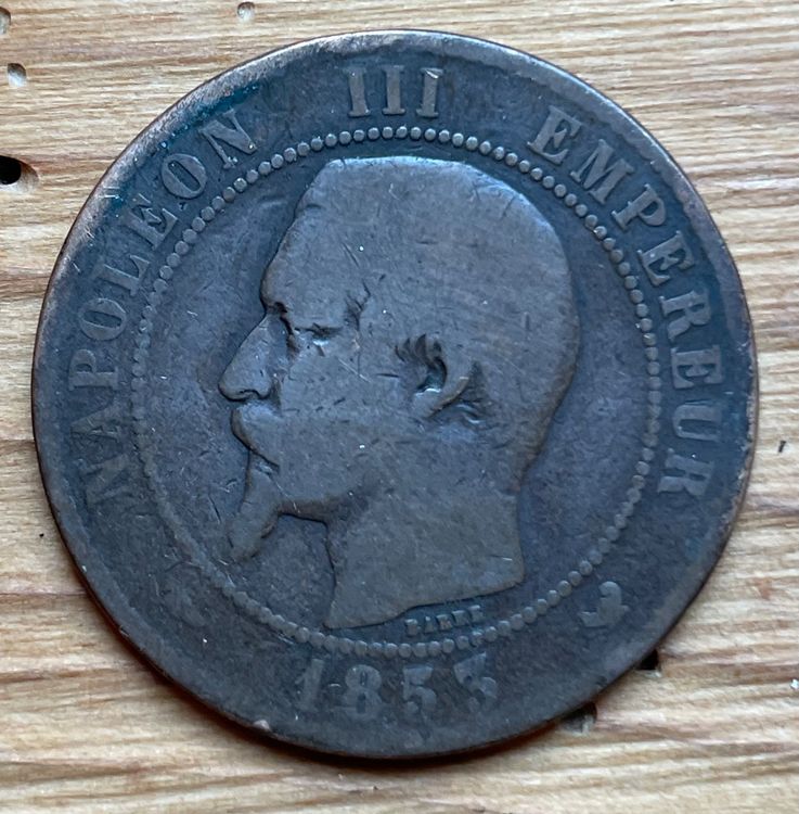 Napoleon III Empereur 1853 W Dix Centimes | Kaufen auf Ricardo