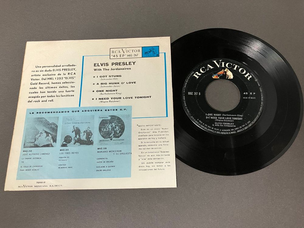 Elvis Presley / EP Gold Records (2) / Mexico RAR (Gebraucht) in ...