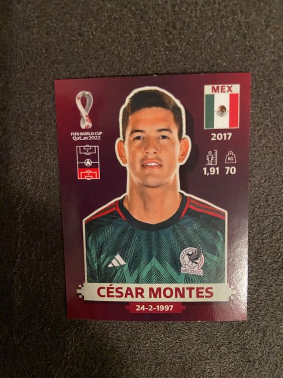 Cesar Montes MEX 7 Panini FIFA WM 2022 (Gebraucht) in Weiach für CHF 0. ...