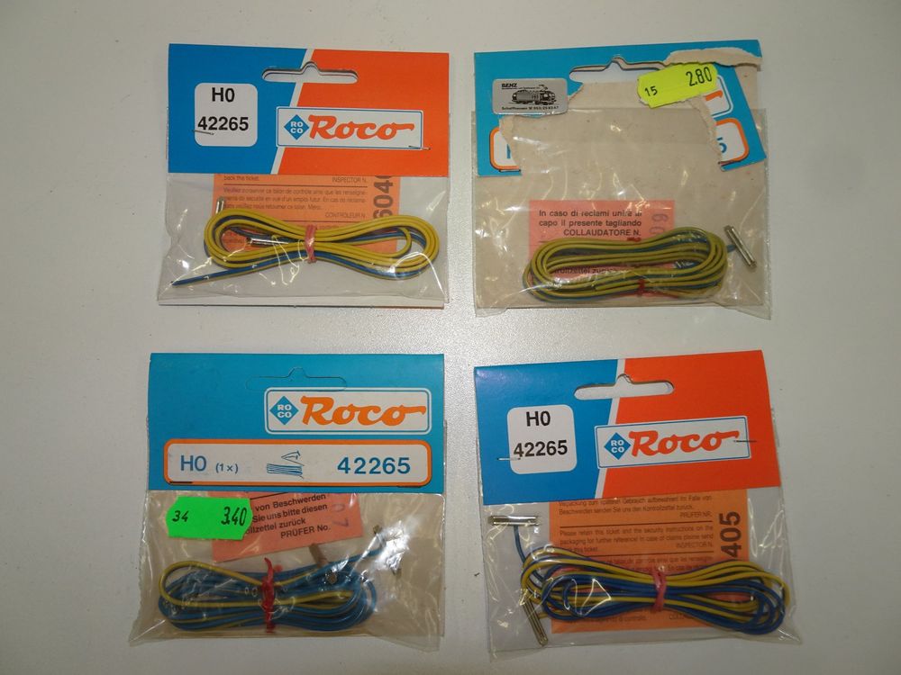 4 Roco Anschlusskabel Gleis Schienen HO 42265 | Kaufen auf Ricardo