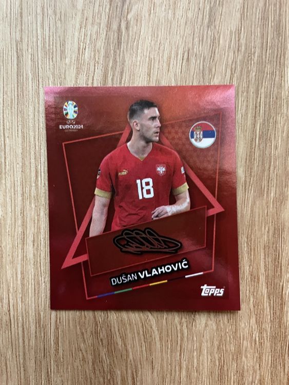Topps Euro 2024 Dusan Vlahovic signiert SRB SP (Gebraucht) in Wädenswil ...