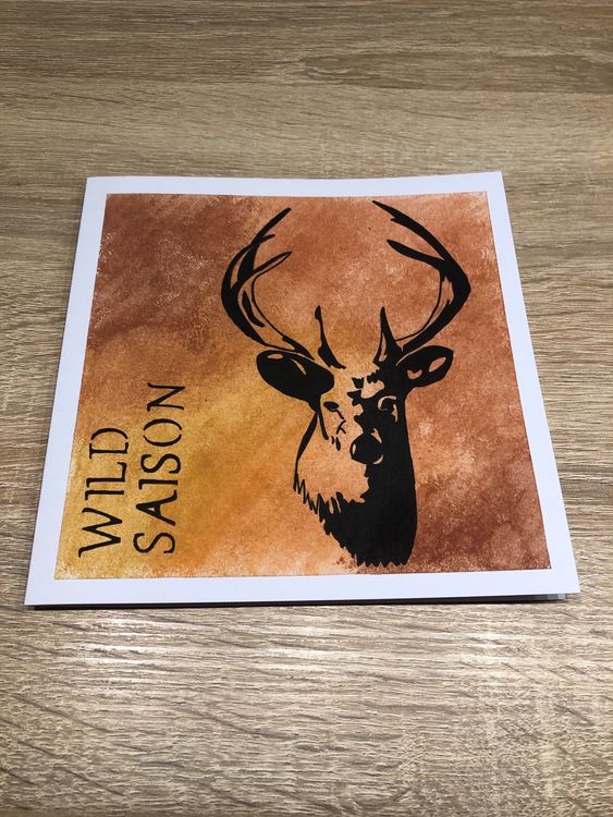 Handgemachte Karte / Grusskarte Wild Saison | Kaufen auf Ricardo