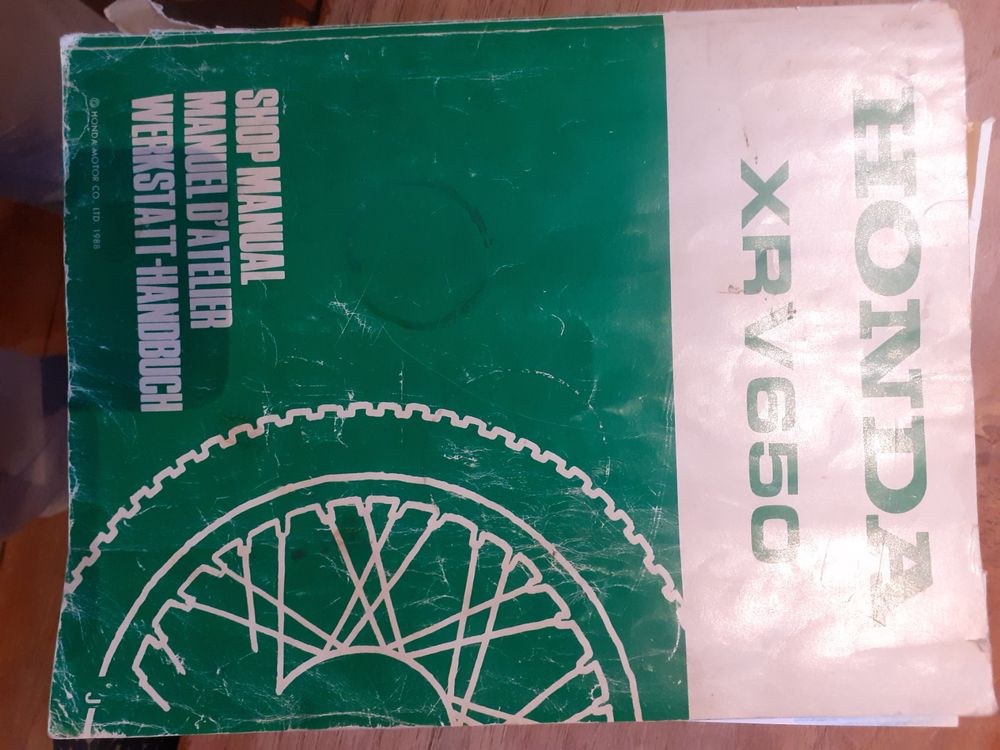 Handbuch Reparaturhandbuch Honda Africa twin rd03 XRV650 | Kaufen auf Ricardo