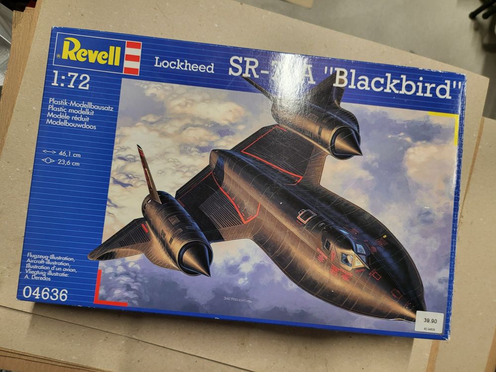 SR-71 Blackbird, Revell 1/72 (Gebraucht) in Lyss für CHF 18 – mit Lieferung auf Ricardo kaufen