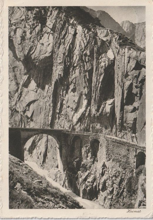 UR 155 Teufelsbrücke in der Schöllenen, 1926 (Gebraucht) in Freienbach für CHF 1.5 – mit ...