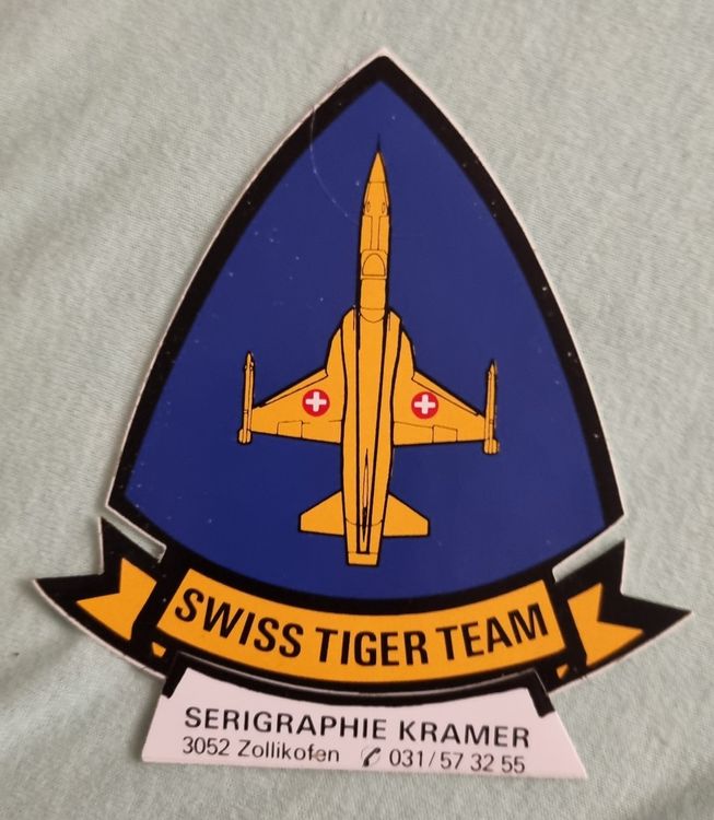 Swiss Tiger Team Aufkleber, Fliegerstaffel Patrouille Suisse | Kaufen ...