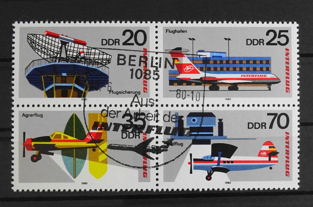 DDR 1980, 4er Block gestempelt | Kaufen auf Ricardo