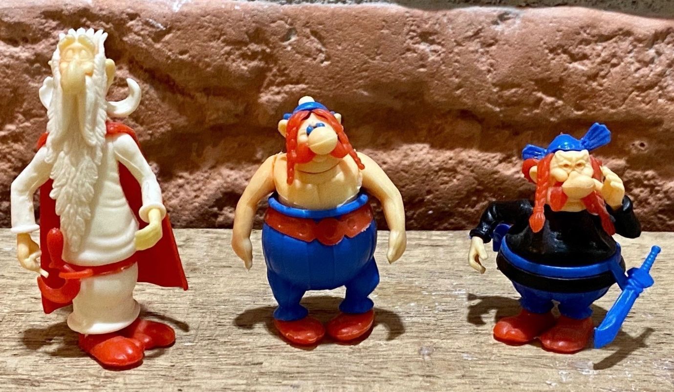 1981 - Ü-Ei Figuren von Asterix - Obelix Miraculix Majestix (Gebraucht ...