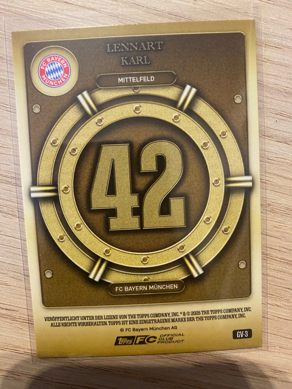 Topps Collector Tin Lennart Karl Gold Vault FC Bayern (Neu (gemäss ...