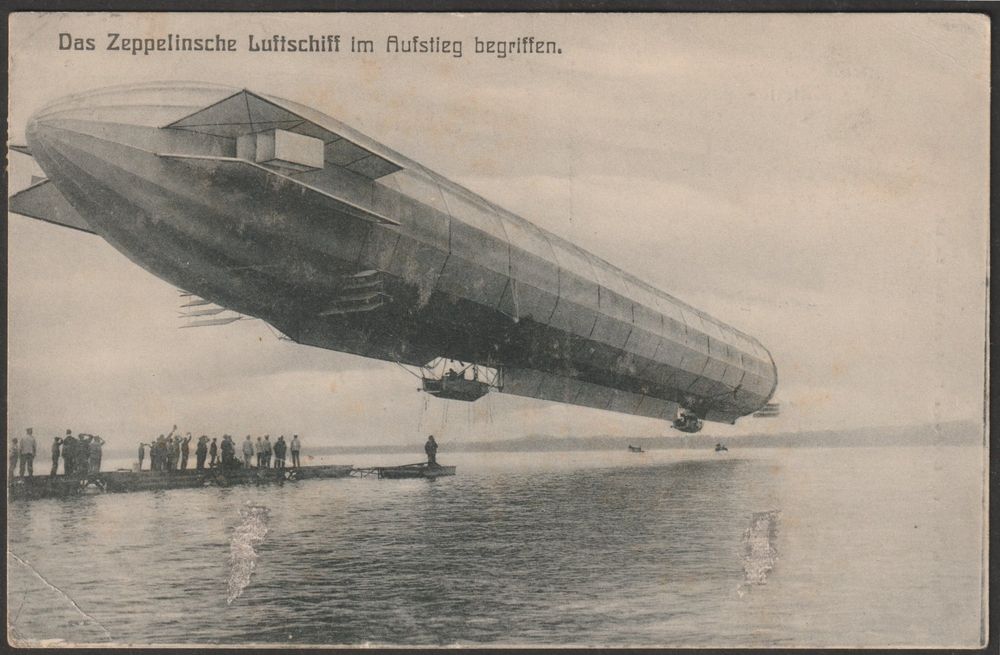 3.III.08: AK Zeppelin, LZ 3 (ZI), ab KREUZLINGEN 1 Station (Gebraucht ...