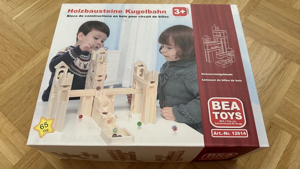 65 tlg Holzbausteine Kugelbahn bea toys | Kaufen auf Ricardo