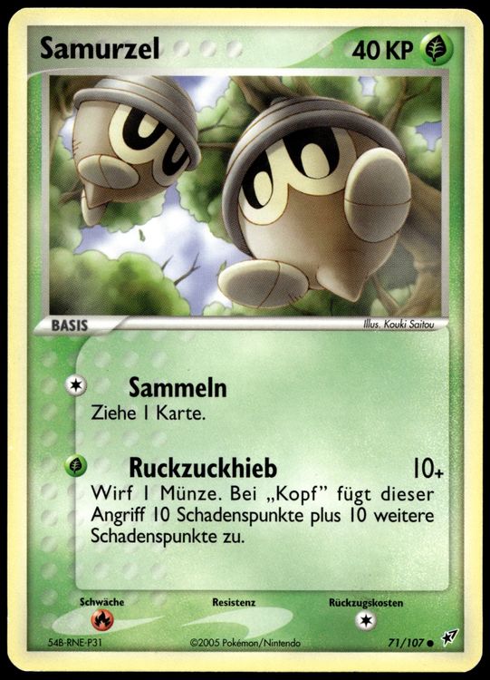 Samurzel 71/107 Pokémon EX Deoxys | Kaufen auf Ricardo