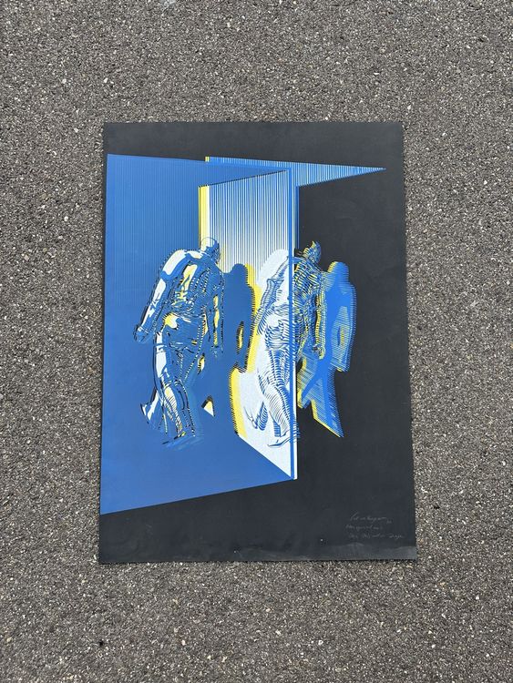 grosse signierte Grafik (Gebraucht) in Zürich für CHF 50 – nur Abholung ...