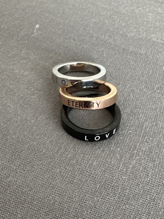 Bagues 3 pièces CK LOVE (Neu (gemäss Beschreibung)) in Biel/Bienne für ...