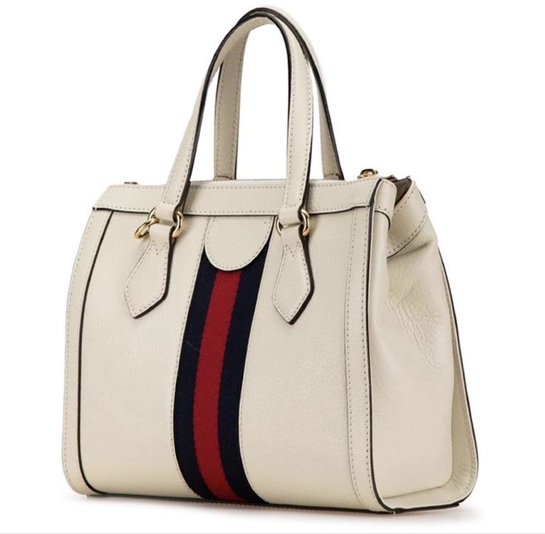 Nuova Borsa a mano Gucci Ophidia Small Bianco Crudo (Nuovo (secondo la ...